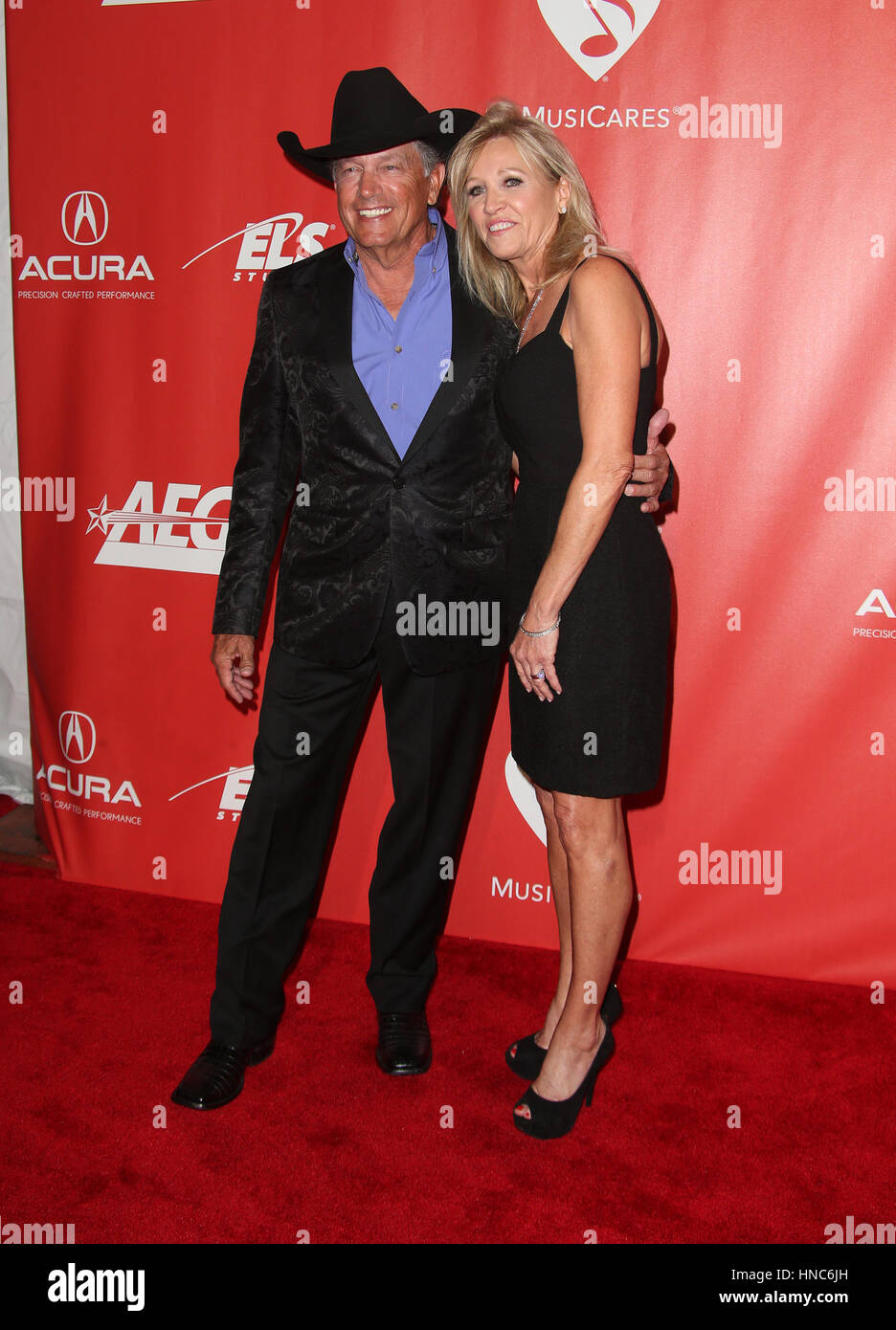 Los Angeles, CA, USA. 10th Feb, 2017. George Strait, Norma Strait, At ...