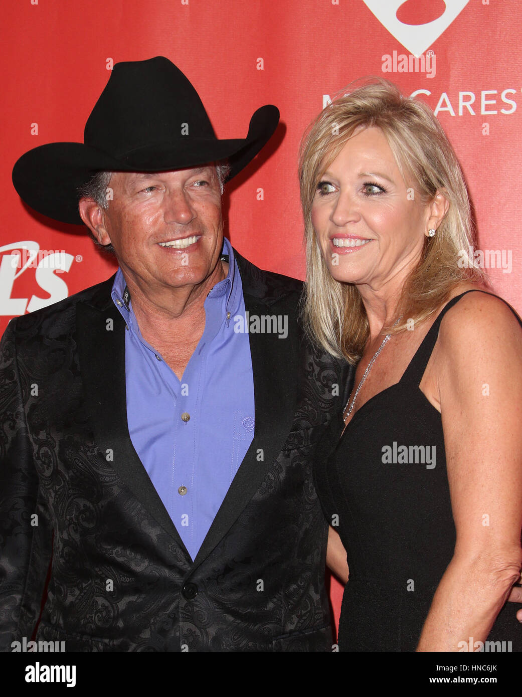 Los Angeles, CA, USA. 10th Feb, 2017. George Strait, Norma Strait, At ...