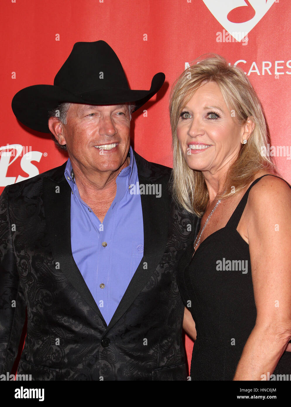 Los Angeles, CA, USA. 10th Feb, 2017. George Strait, Norma Strait, At ...