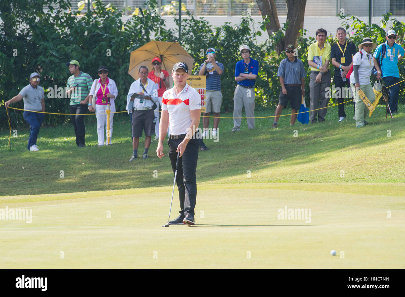 Kuala Lumpur, Malaysia. 11th February 2017. Danny Willets during Round ...
