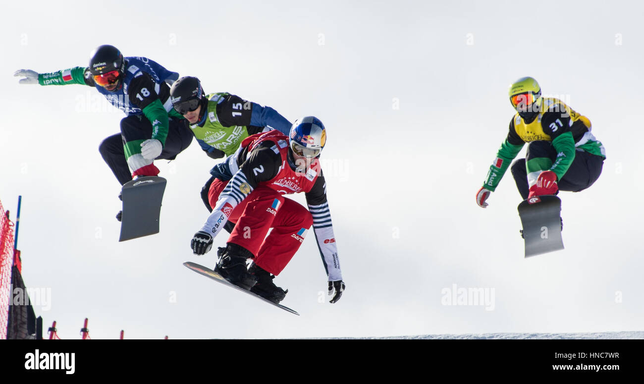 Black Forest region, Germany. 11th February 2017. Omar Visintin from ...