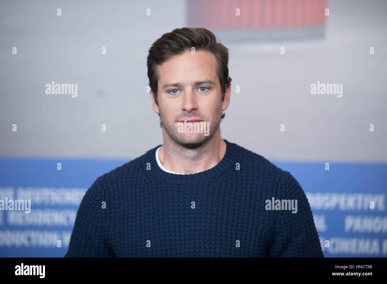 Berlin, Germany. 11th Feb, 2017. Actor Armie Hammer, photographed ...