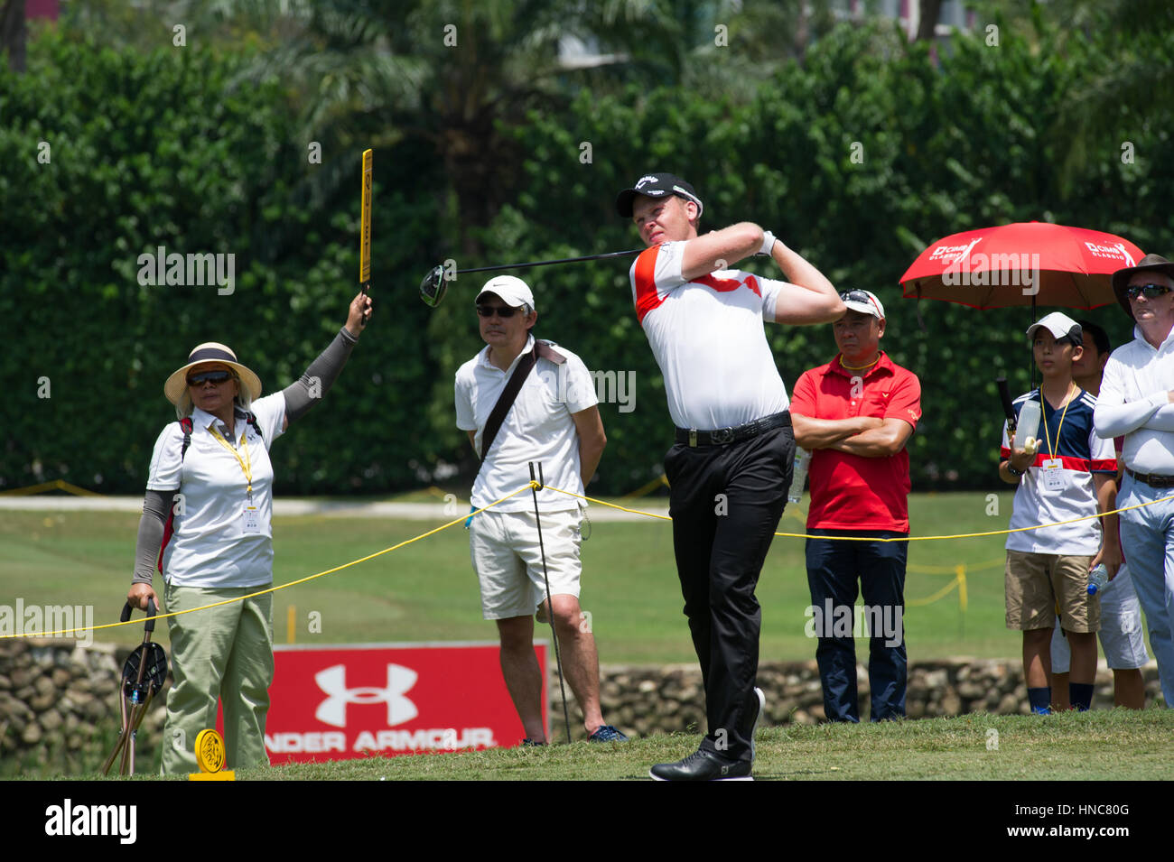 Kuala Lumpur, Malaysia. 11th February 2017. Danny Willets during Round ...