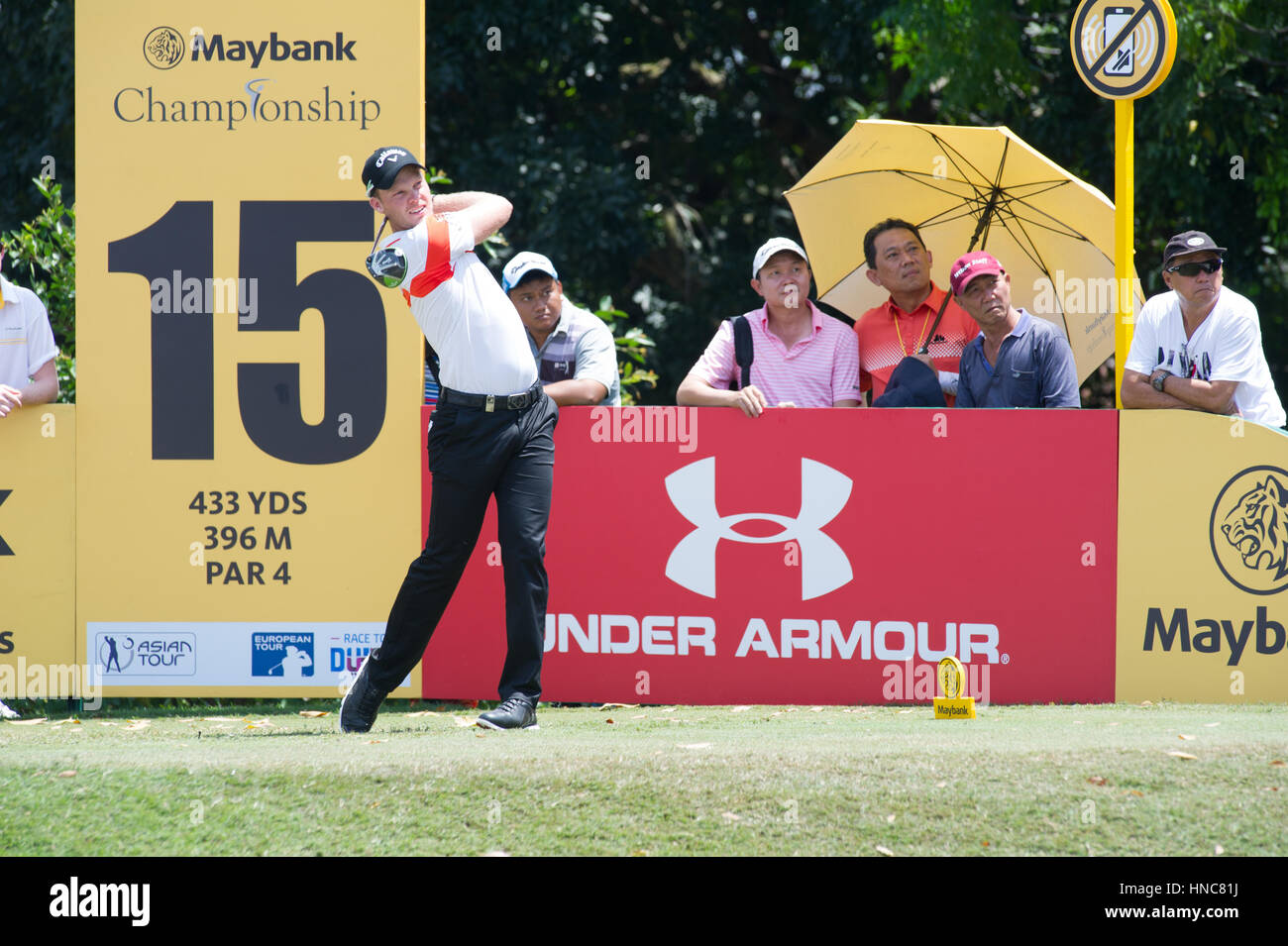 Kuala Lumpur, Malaysia. 11th February 2017. Danny Willets during Round ...
