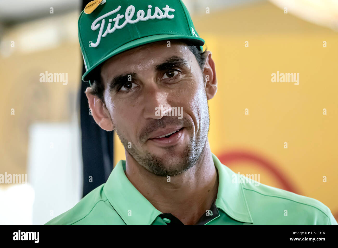 Kuala Lumpur, Malaysia. 11th Feb, 2017. Rafa Cabrera-Bello meeting golf ...
