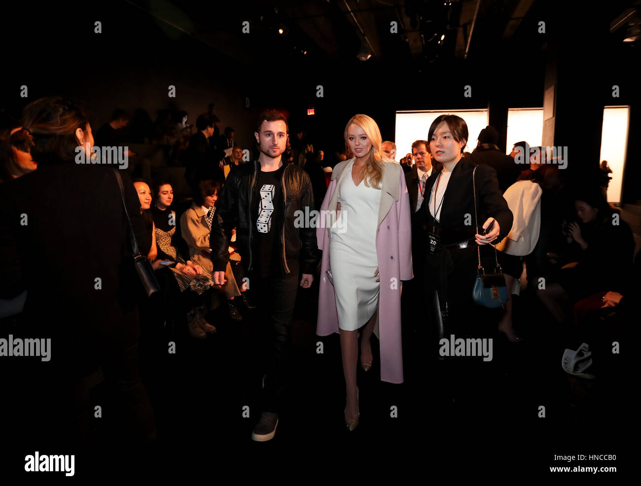 New York, USA. 11th Feb, 2017. Tiffany Trump (C, front) and her ...