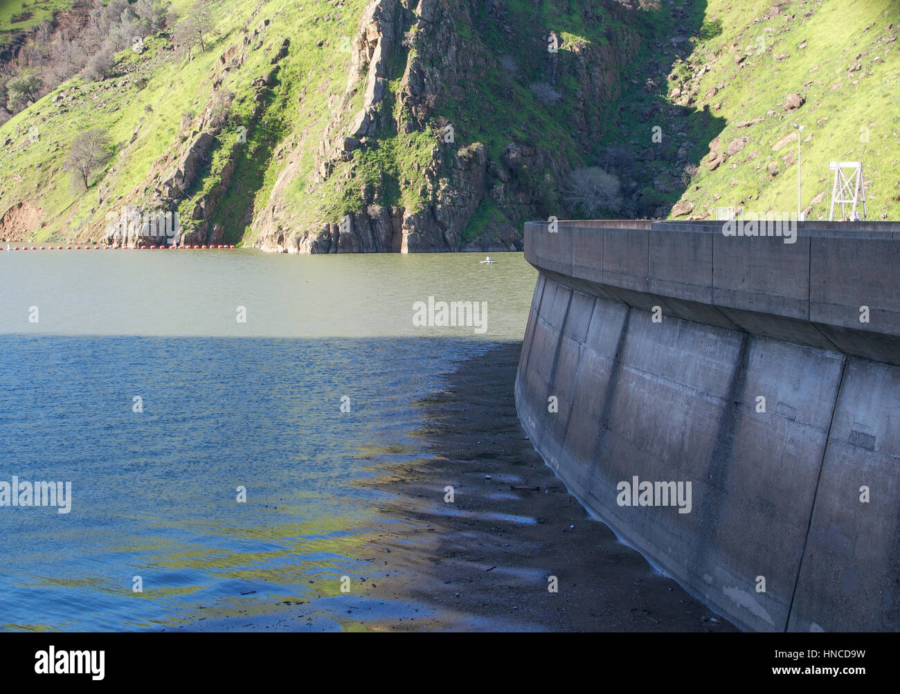 Near Winters, California, USA. 11 February 2017. The Monticello Dam has ...