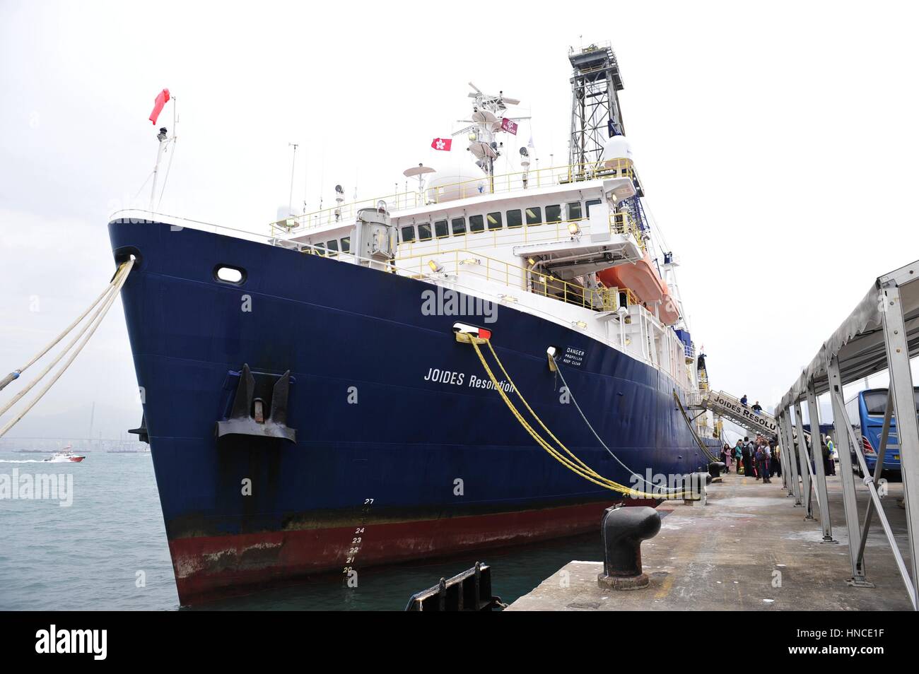 Beijing, China. 8th Feb, 2017. The U.S. drilling ship JOIDES Resolution ...