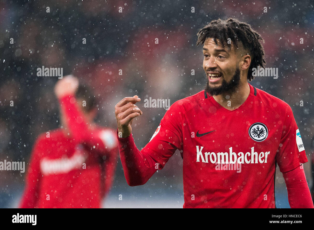 February 11th 2017, Leverkusen, Germany; Frankfurt's Michael Hector ...