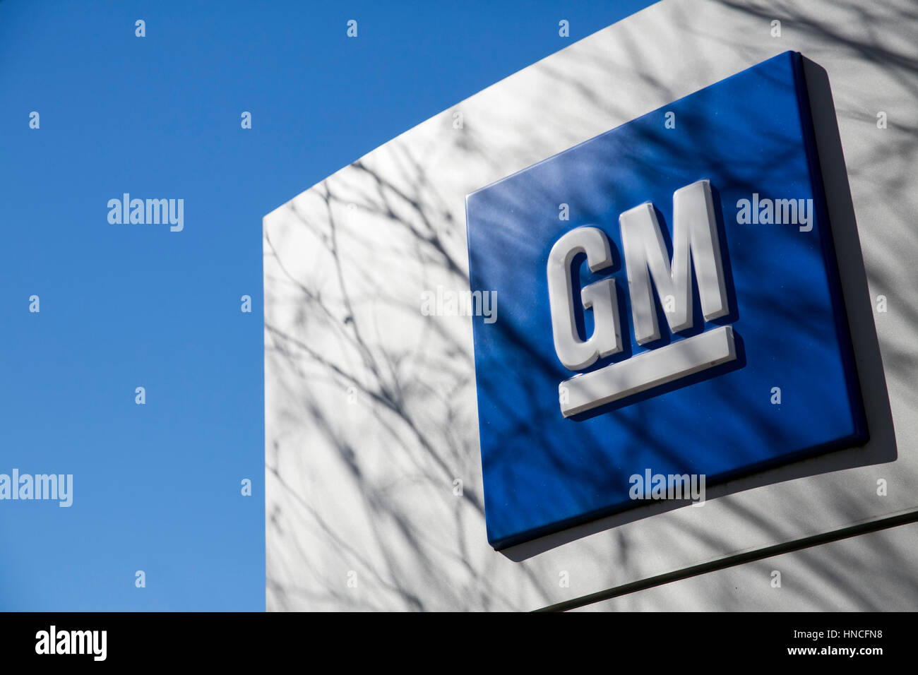 A logo sign outside of the General Motors (GM) Austin IT Innovation ...