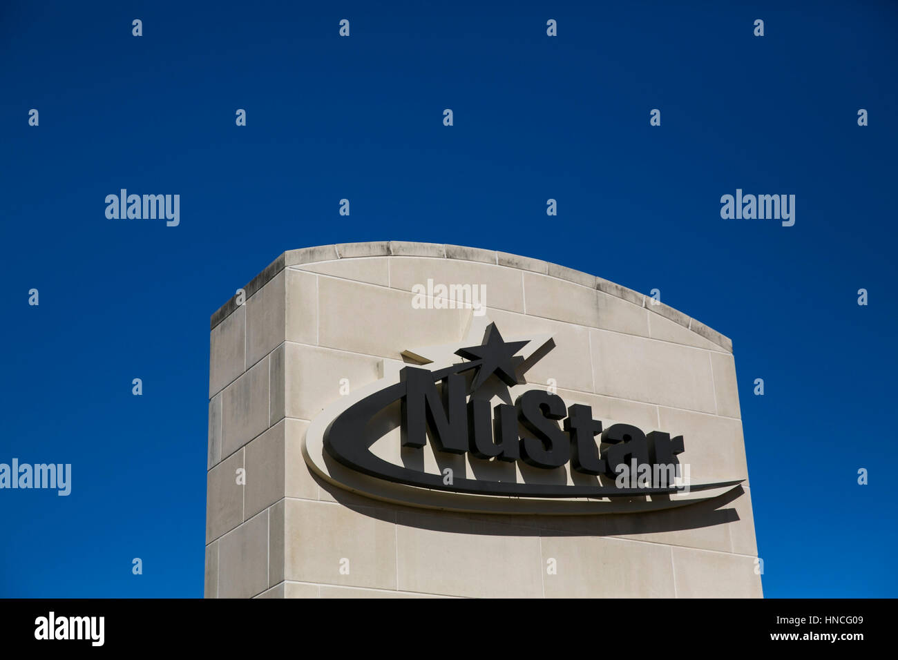 A logo sign outside of the headquarters of NuStar Energy L.P., in San ...