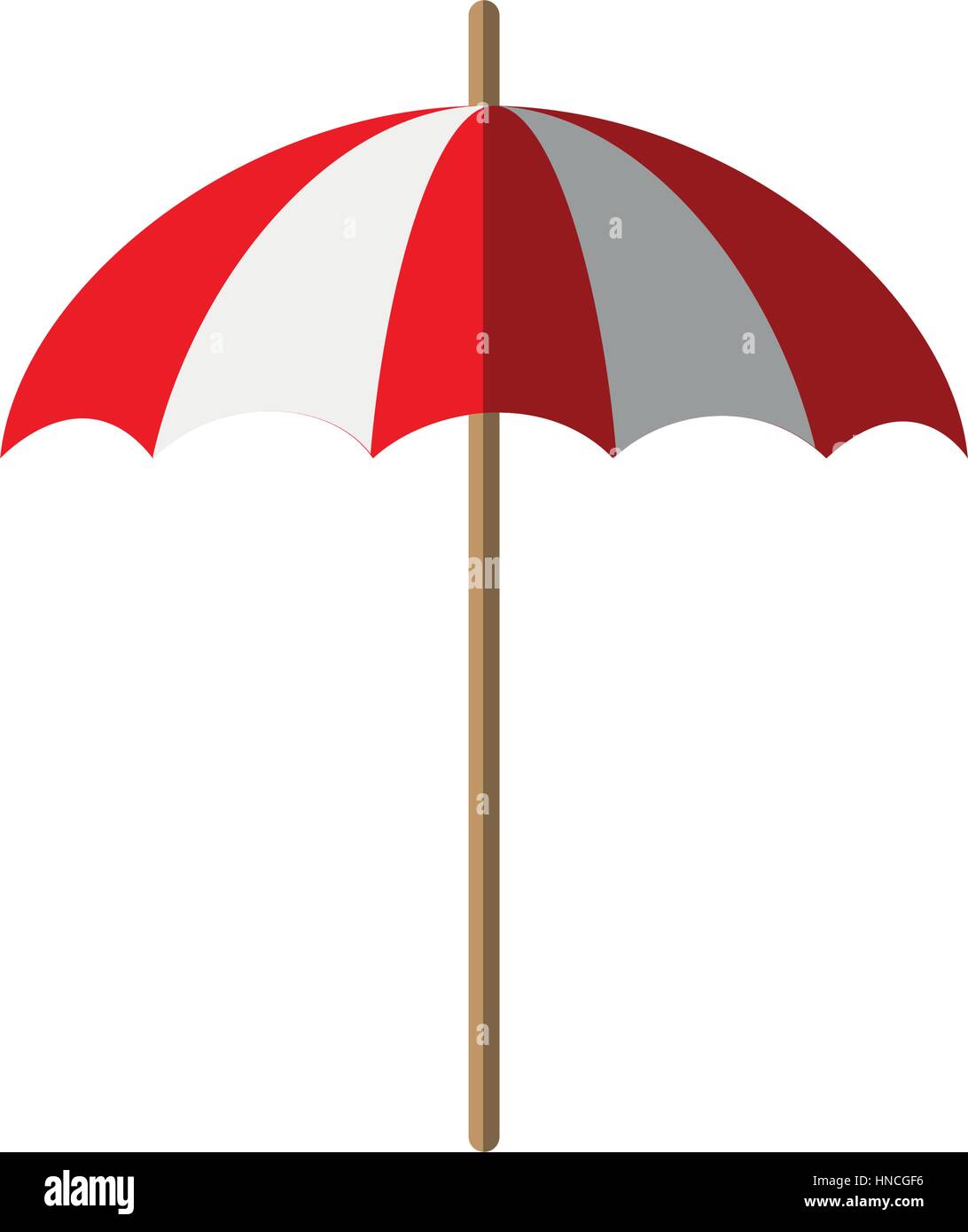 Parasol icon over white background. colorful design. vector ...