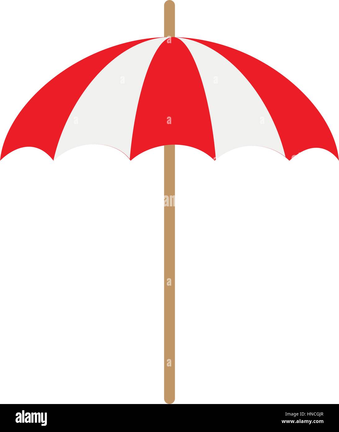 Parasol icon over white background. colorful design. vector ...