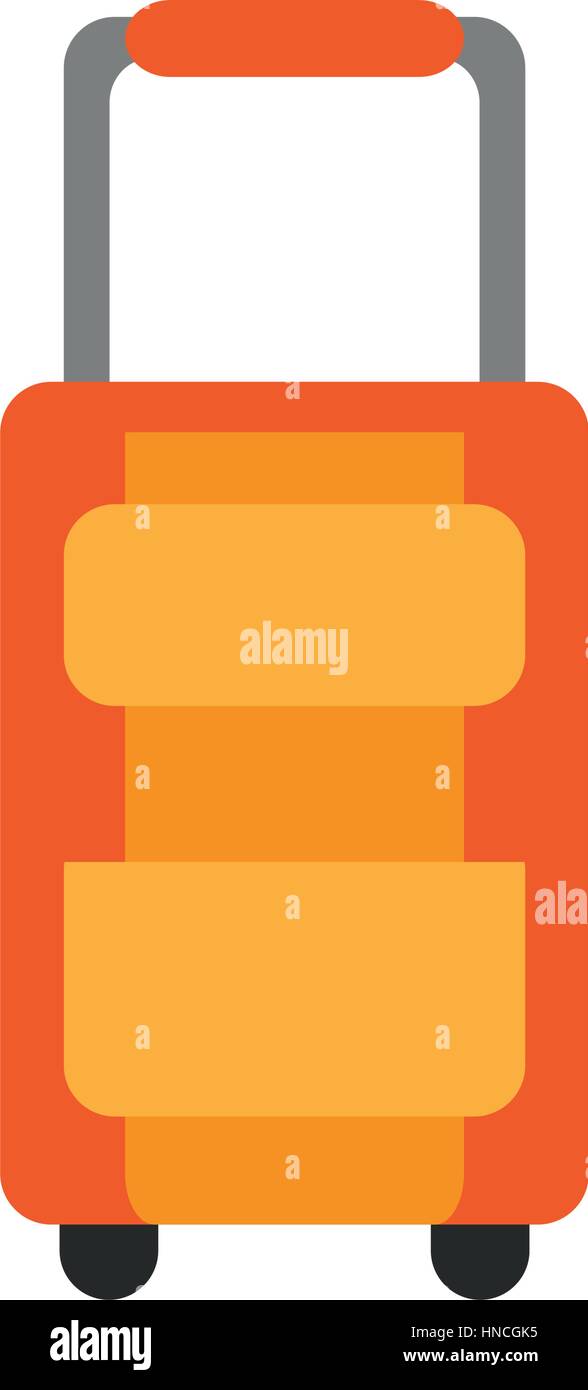 travel briefcase icon over white background. colorful design. vector ...