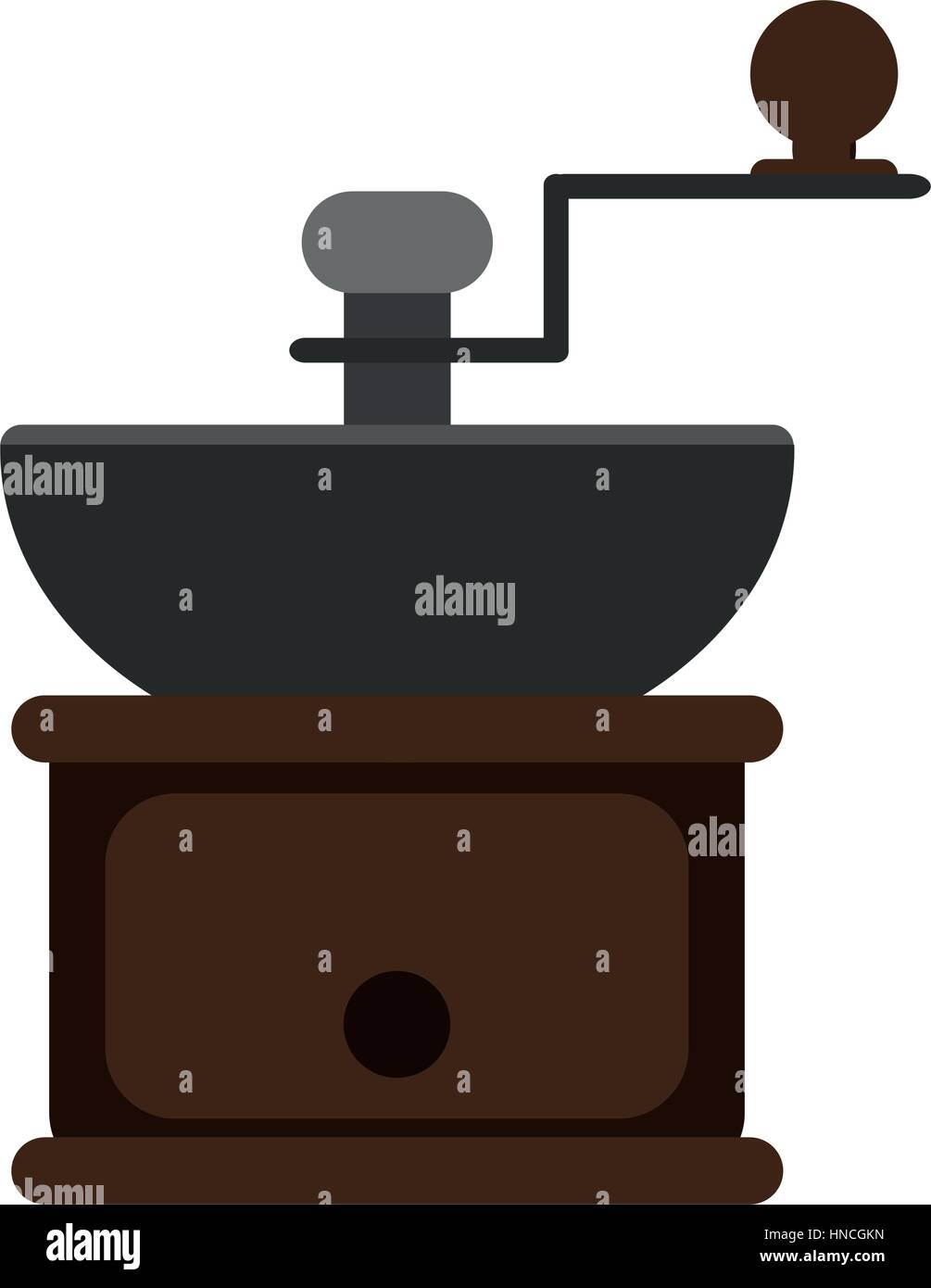 coffee grinder icon over white background. vector illustration Stock ...