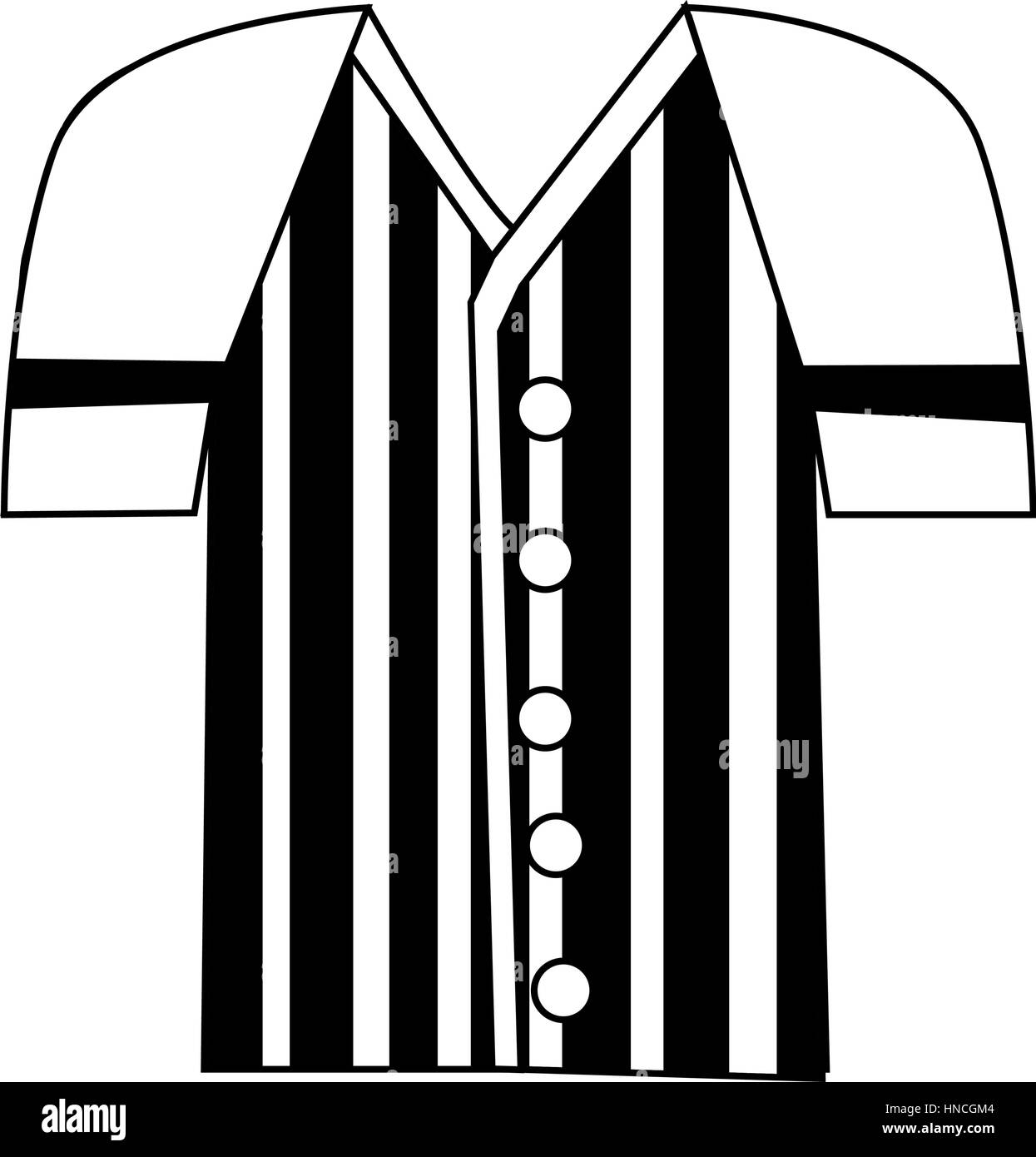 baseball uniform shirt icon over white background. vector illustration ...