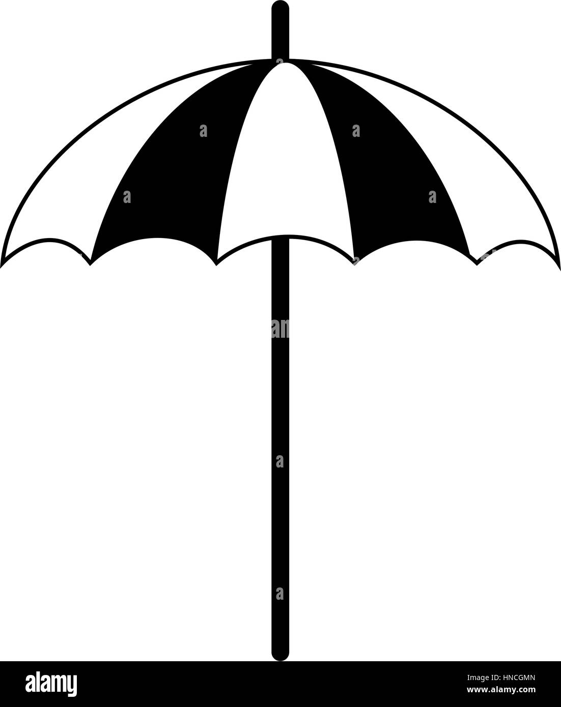 beach parasol icon over white background. vector illustration Stock ...
