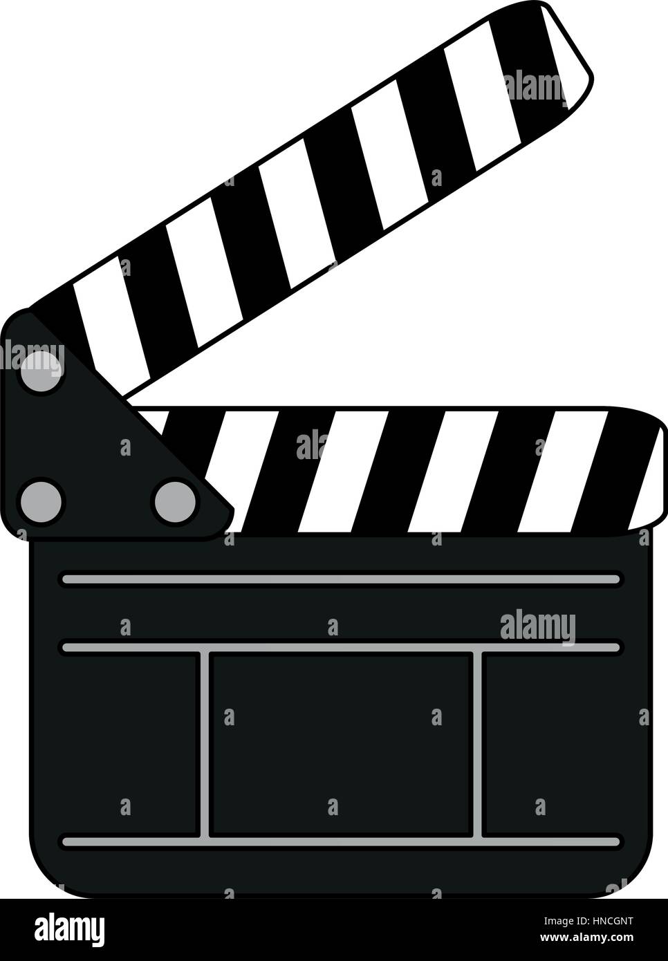 clapboard icon over white background. vector illustration Stock Vector ...