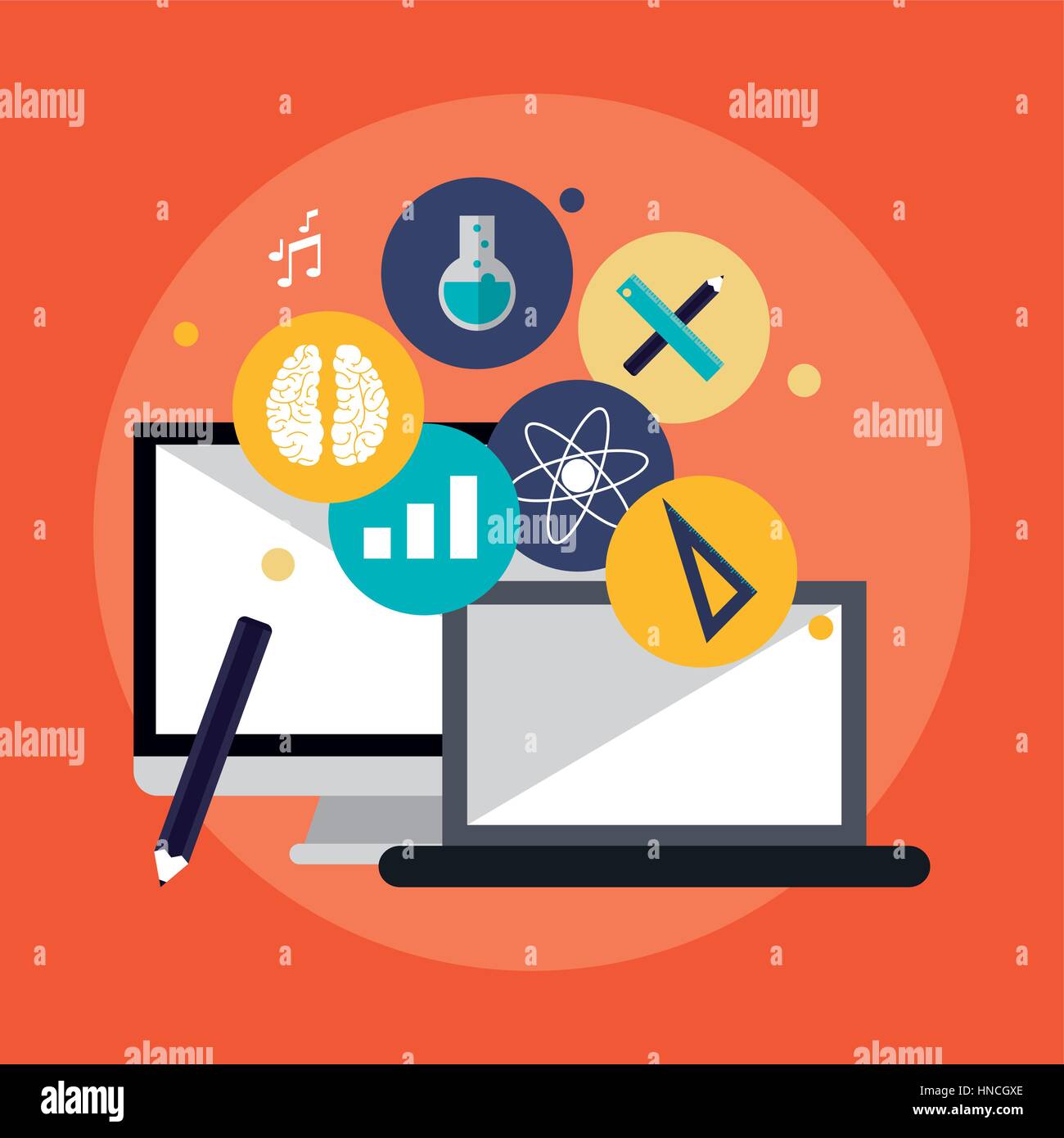Learn computers Stock Vector Images - Alamy