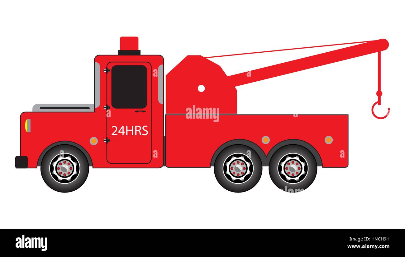Tow Truck for Emergency car move Vector Stock Vector Image & Art - Alamy