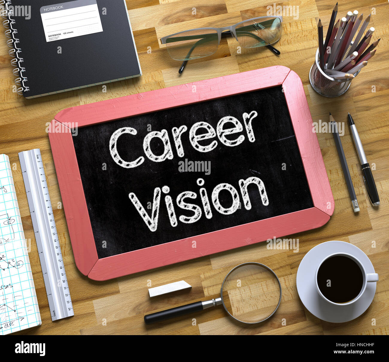 Career Vision Concept on Small Chalkboard. 3D Stock Photo - Alamy