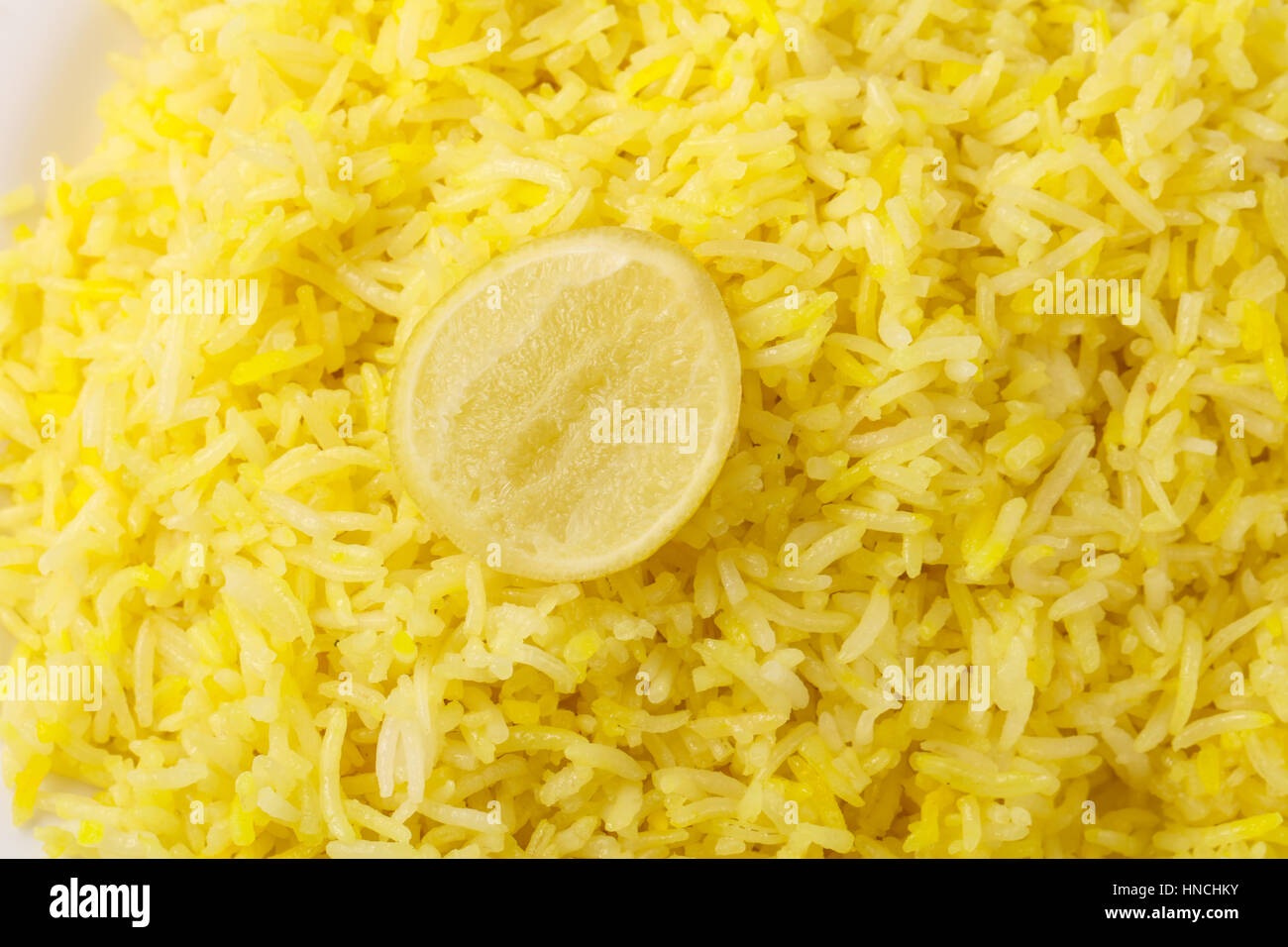 Indian traditional cuisine - Yellow Rice with Lime Stock Photo - Alamy