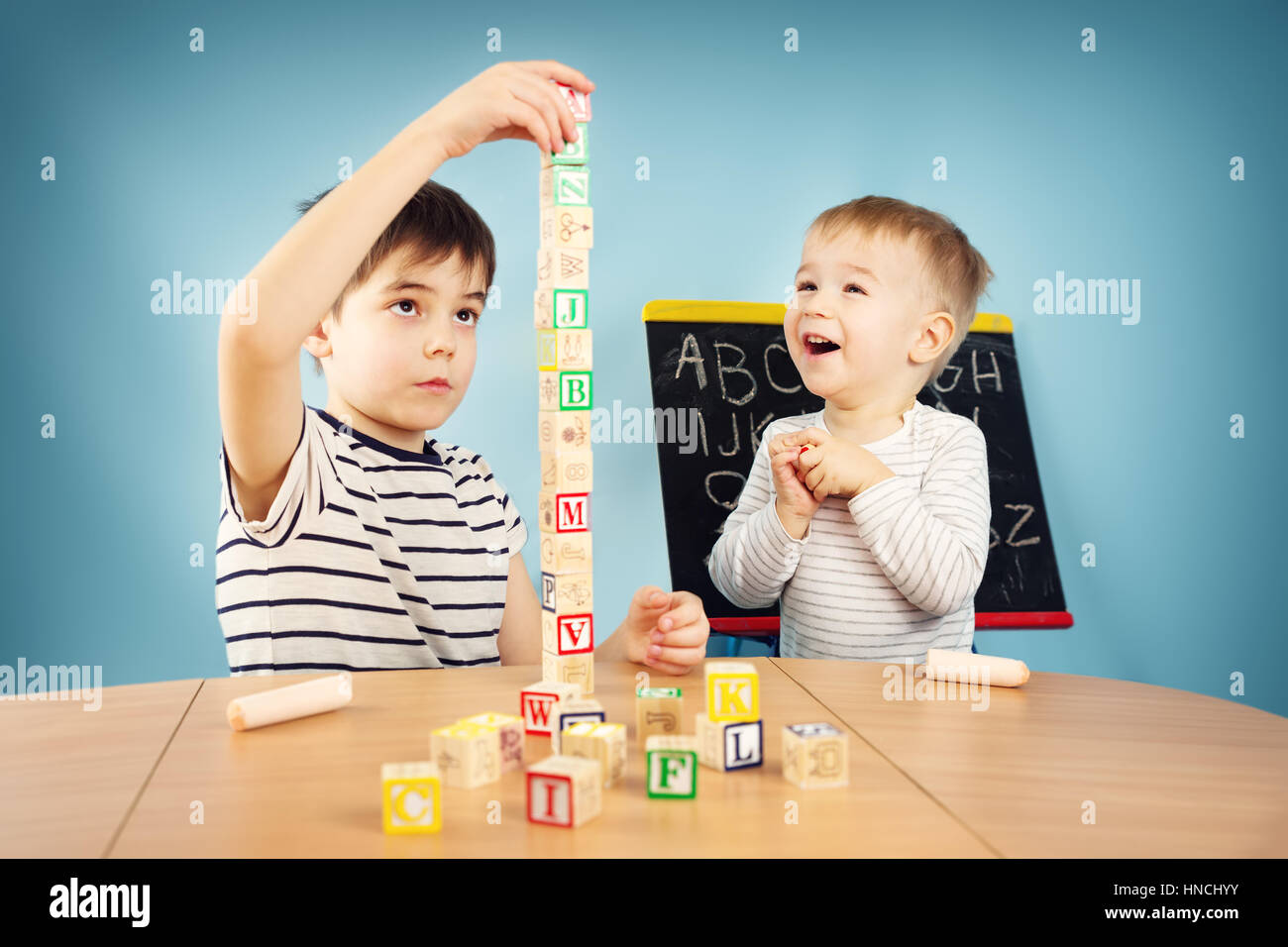 Boys study together hi-res stock photography and images - Alamy
