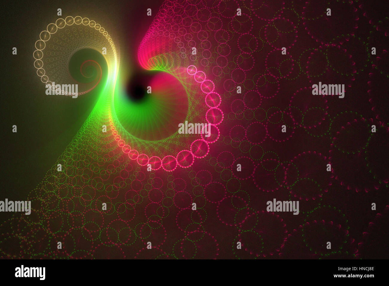 Fractal lines form an intricate pattern of circles and spirals Stock ...