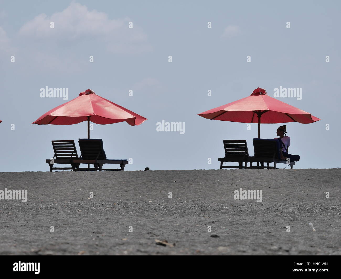 Indonesia, East Java, Banyuwangi, Cemara beach. Gandrung Sewu Festival ...