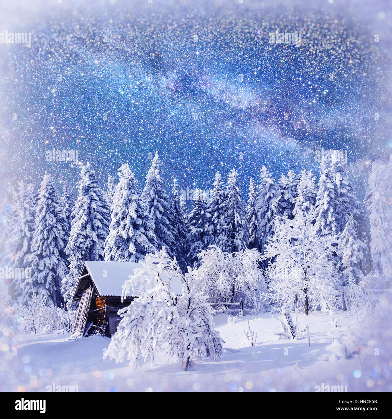 Real Snow Falling Background