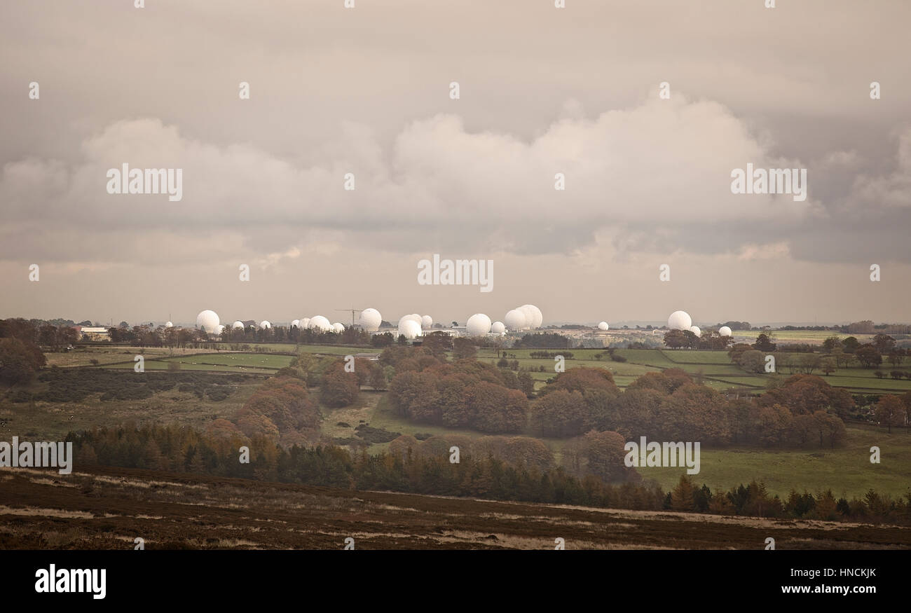 RAF Menwith Hill, North Yorkshire, England, UK Stock Photo - Alamy