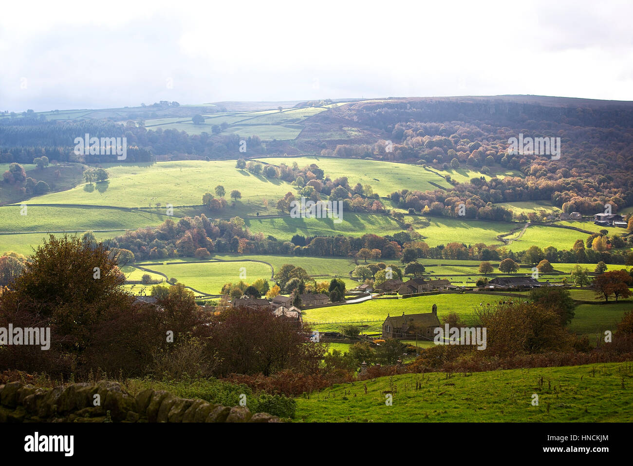 Autumn in a North Yorkshire valley, England, UK Stock Photo - Alamy