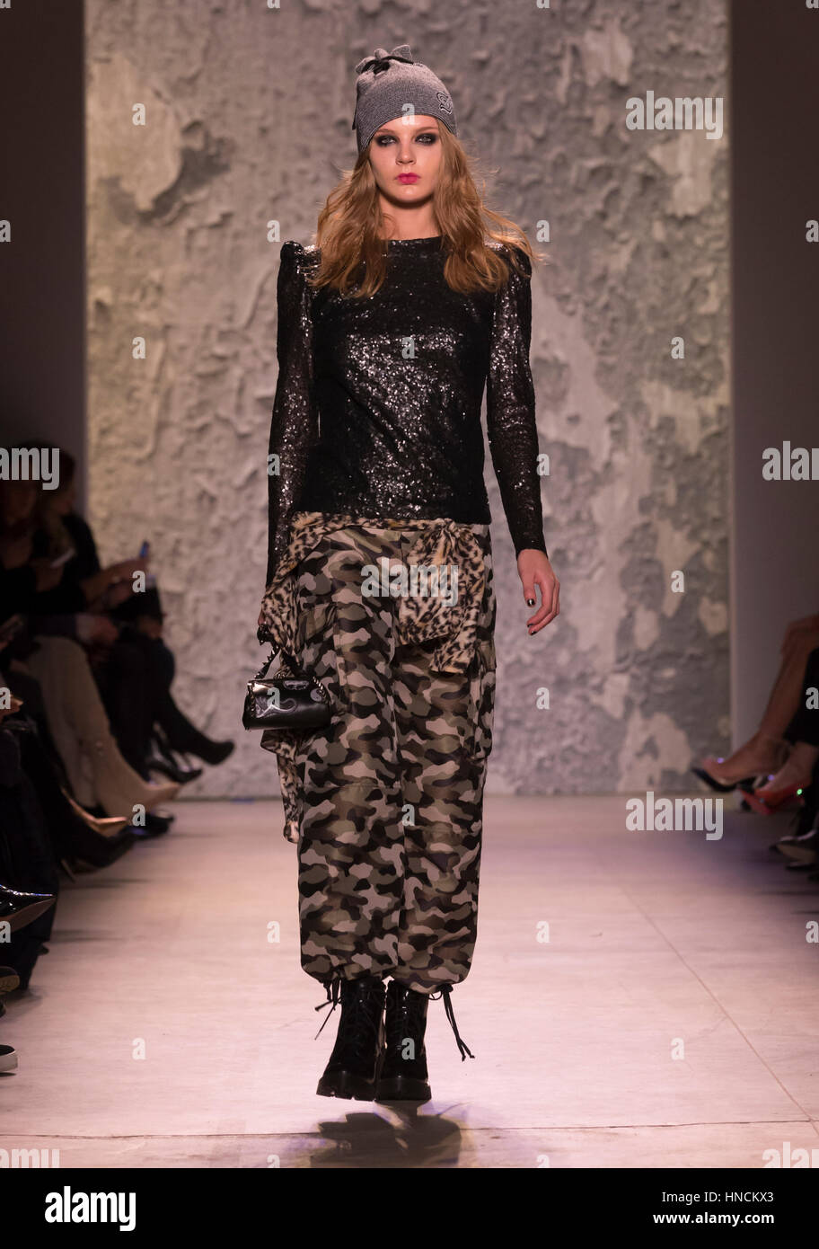 New York, United States. 10th Feb, 2017. Model walks for Nicole Miller ...