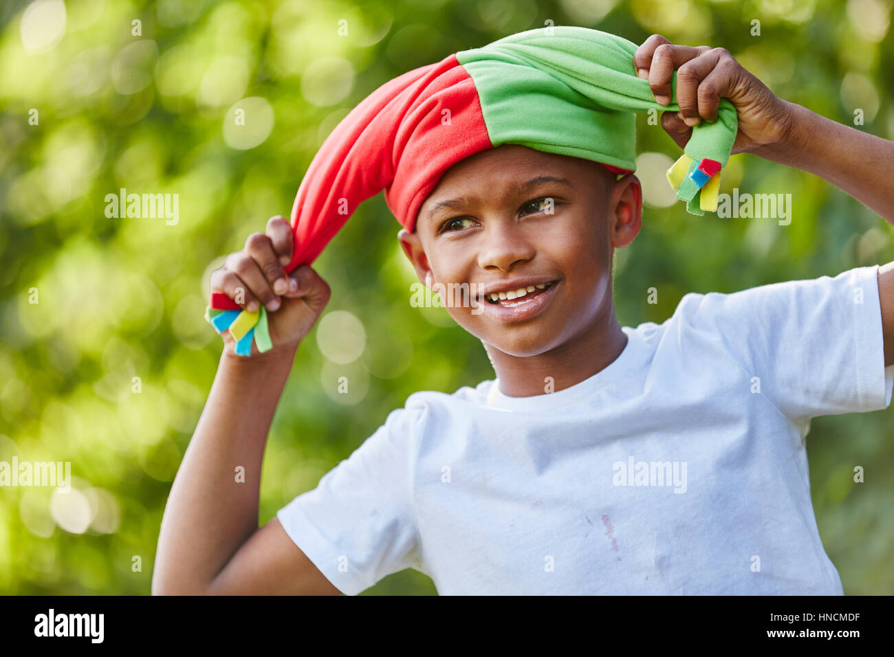 Child fools cap hi-res stock photography and images - Alamy