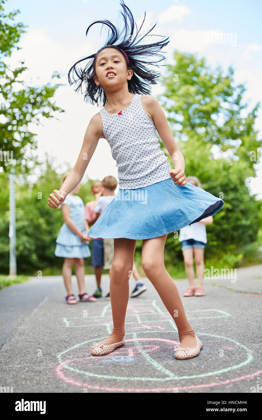 Hopscotch child hi-res stock photography and images - Alamy