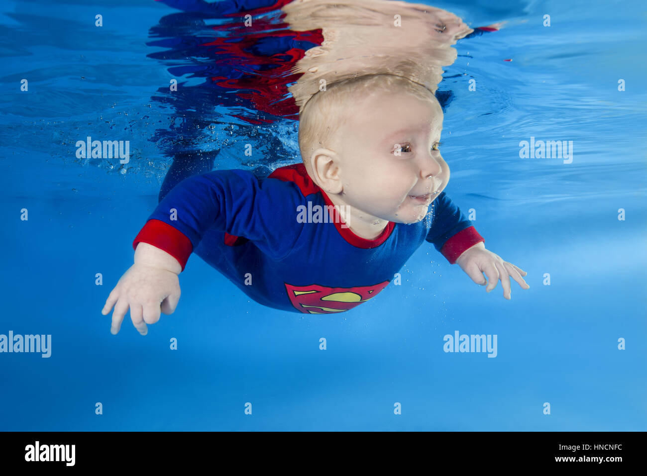 Man superman exercise hi-res stock photography and images - Alamy