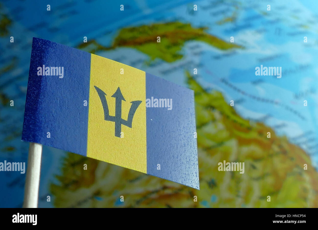 Map of barbados flag hi-res stock photography and images - Alamy