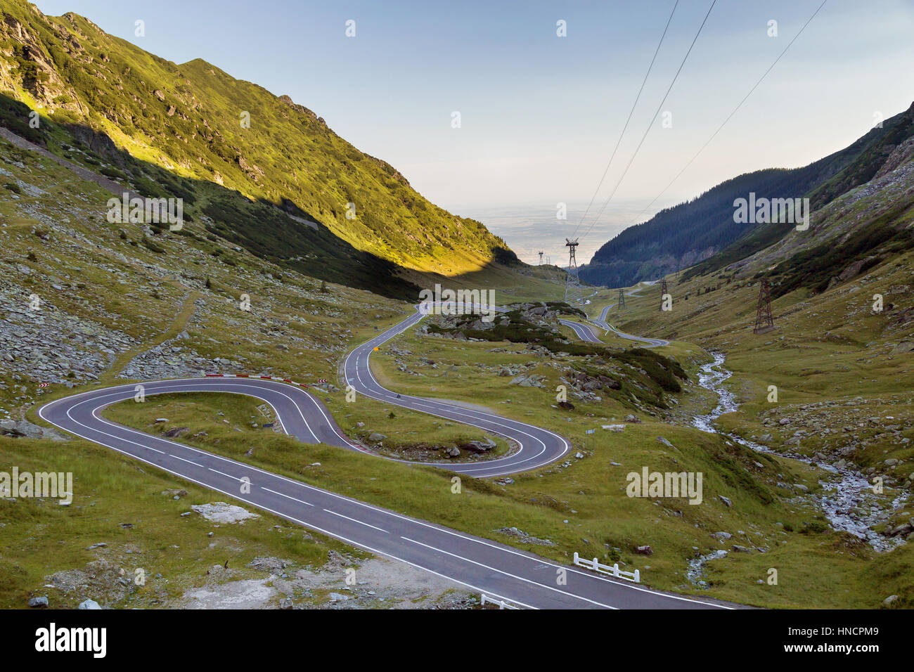 Summer landscape of Transfagarasan mountain road, the highest mountain ...