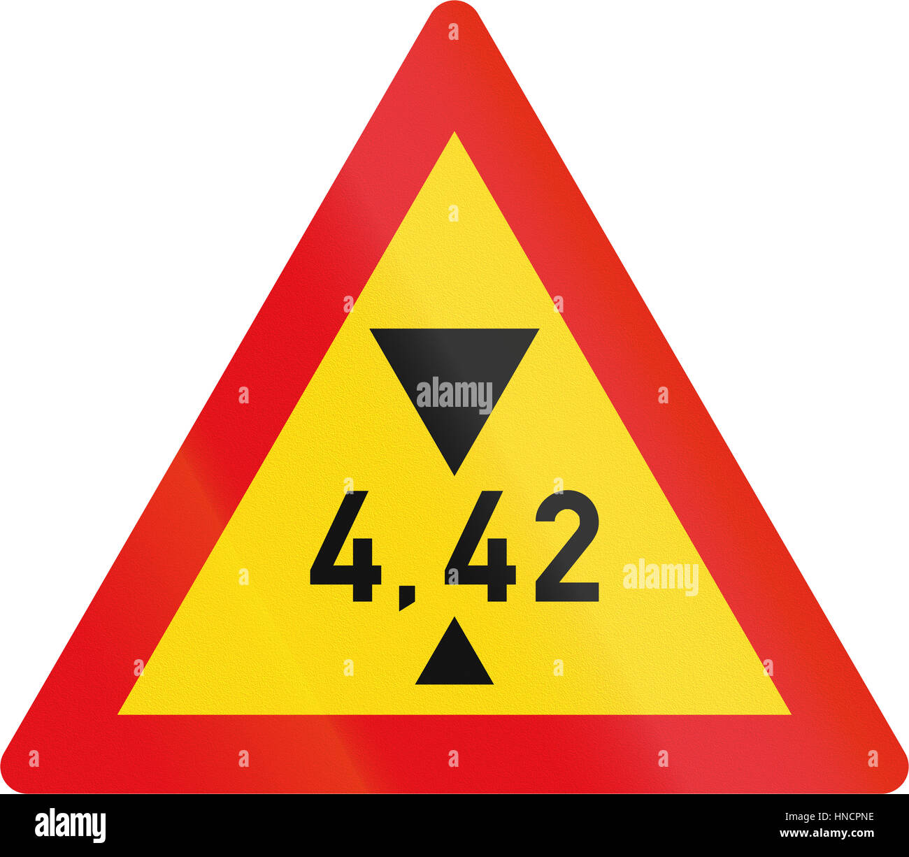 Temporary road sign used in the African country of Botswana - Height ...