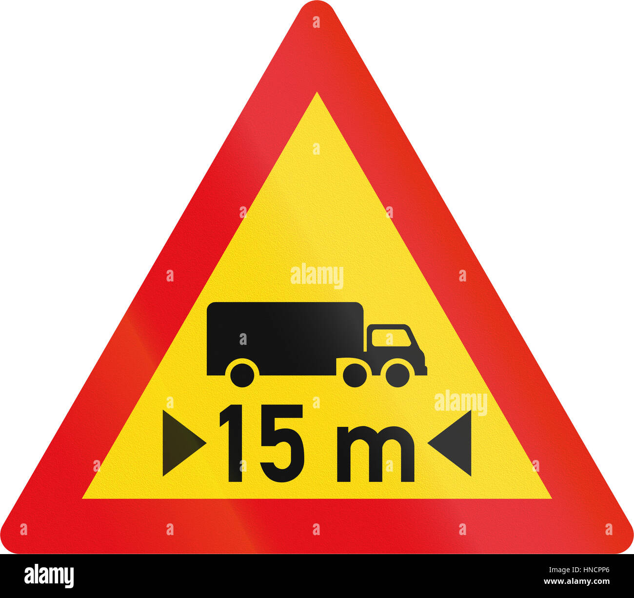 Temporary road sign used in the African country of Botswana - Length ...