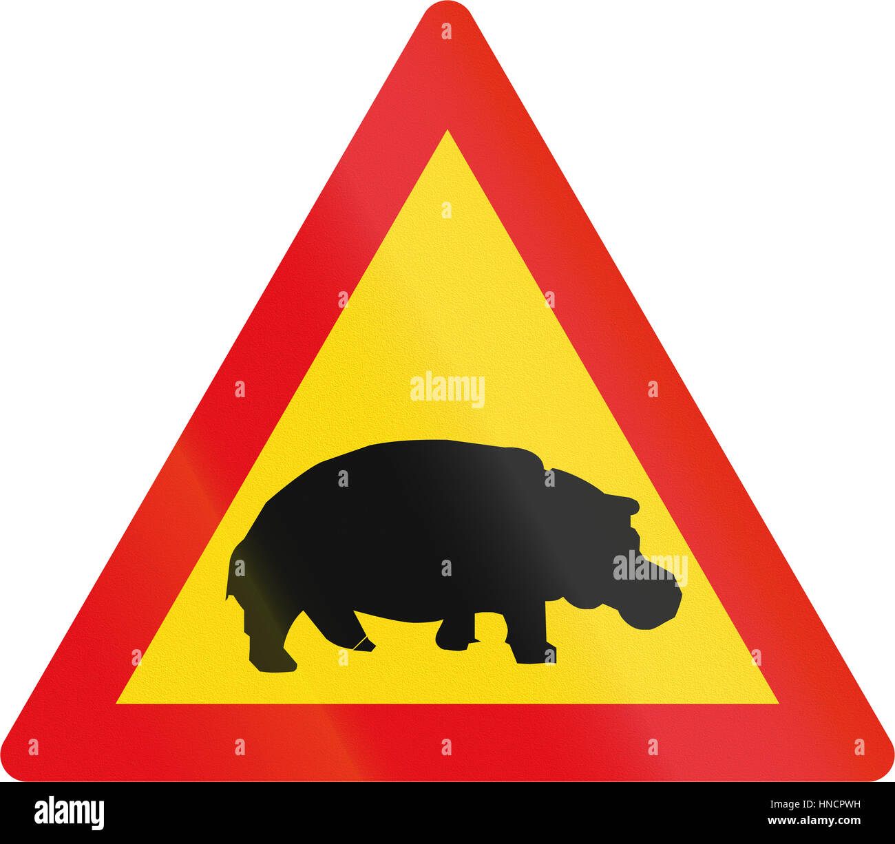 Hippo Hippopotamus Road Sign High Resolution Stock Photography and ...