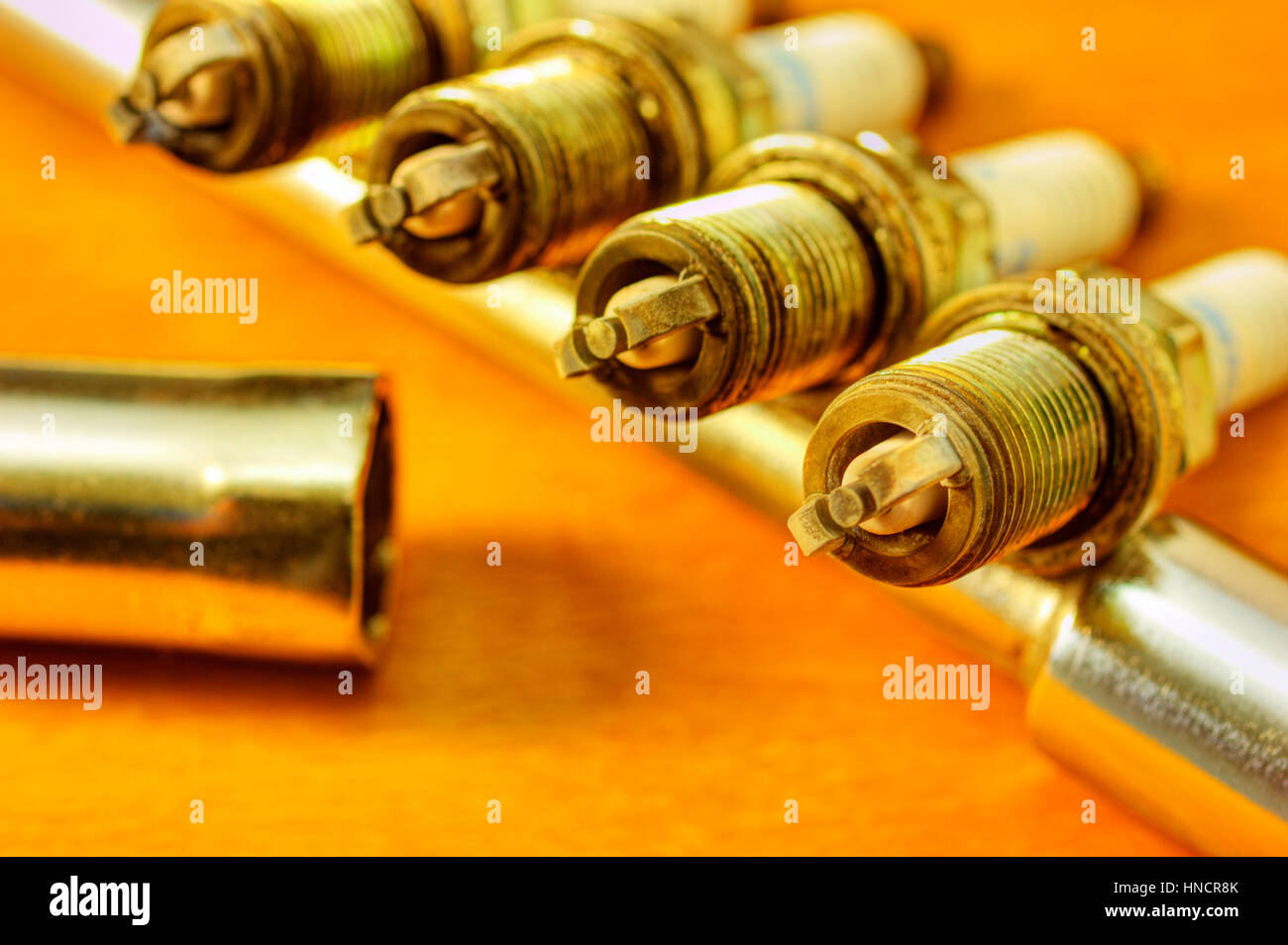 Spark plugs closeup Stock Photo - Alamy