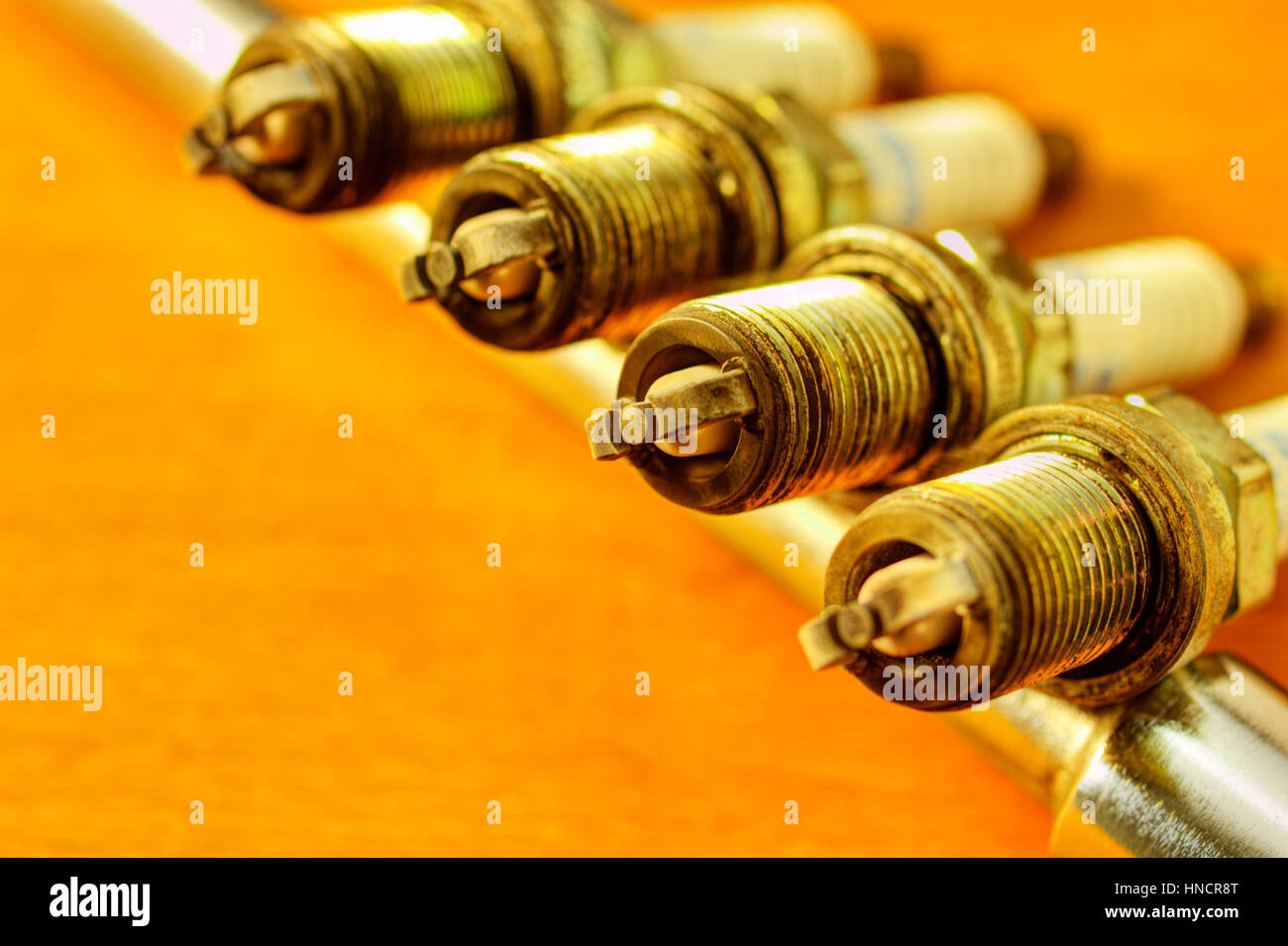 Spark plugs closeup Stock Photo - Alamy