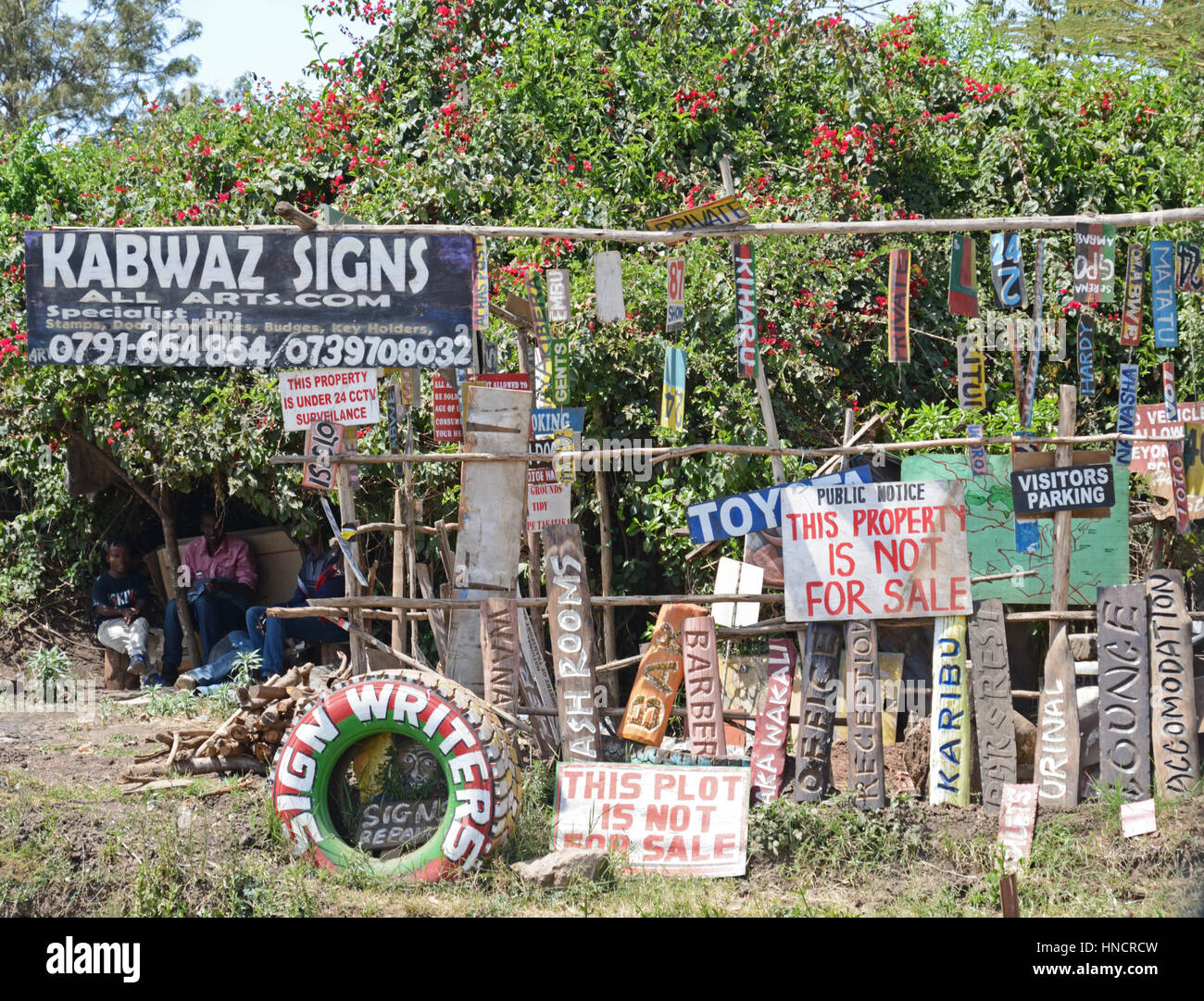 Nairobi road sign hi-res stock photography and images - Alamy
