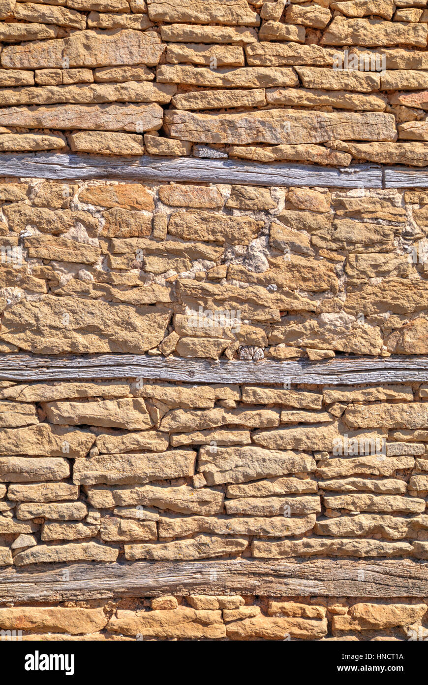 Architecture Brick Wall Wooden Beam Stock Photos & Architecture Brick ...