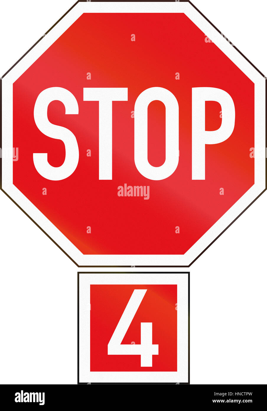 4 way stop sign hi-res stock photography and images - Alamy