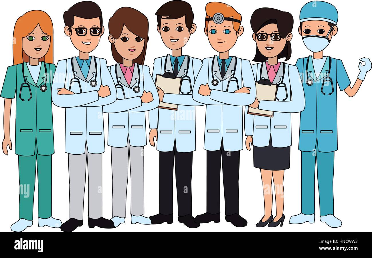 Group physicians medical doctor icon hi-res stock photography and ...