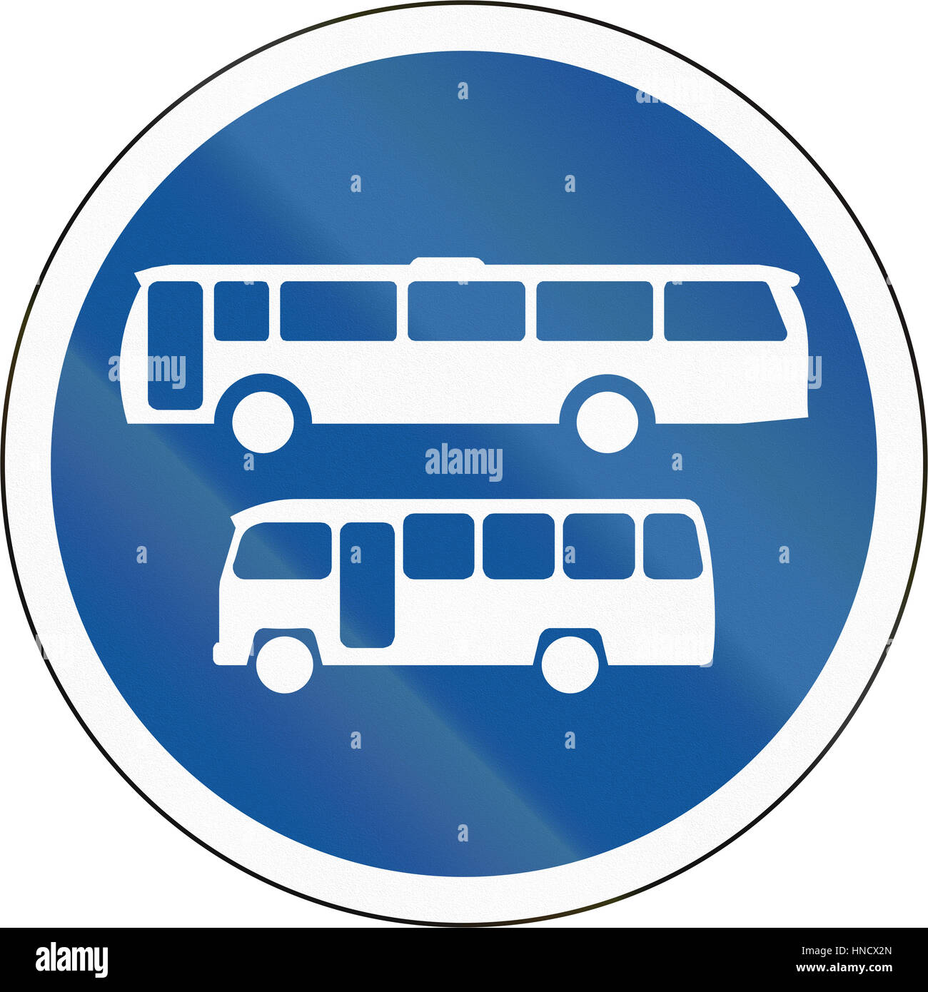 Road sign used in the African country of Botswana - Buses and midi ...