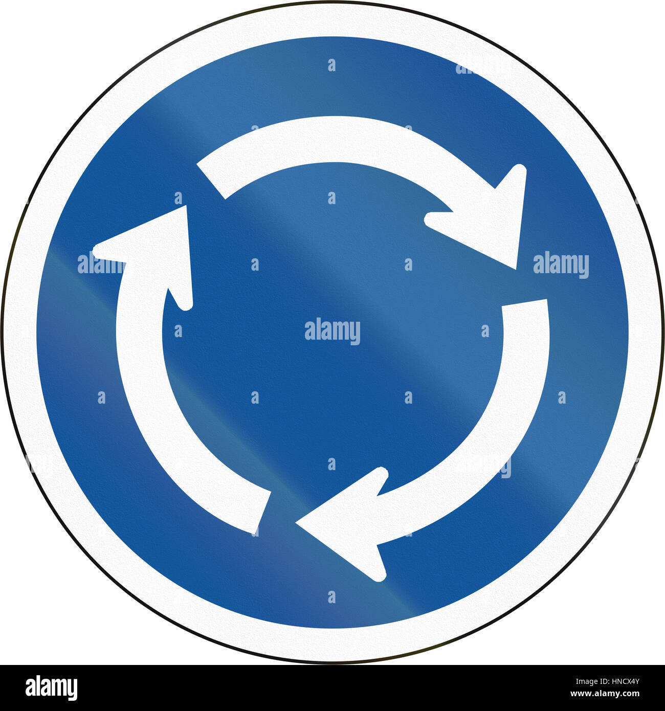 Road sign used in the African country of Botswana - Roundabout Stock ...