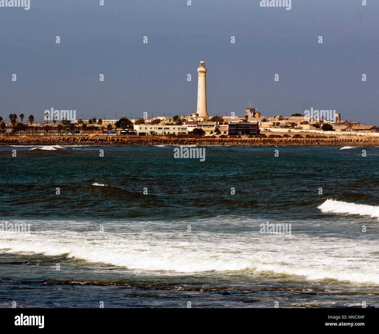 El Hank Lighthouse, Casablanca, Morocco Stock Photo - Alamy